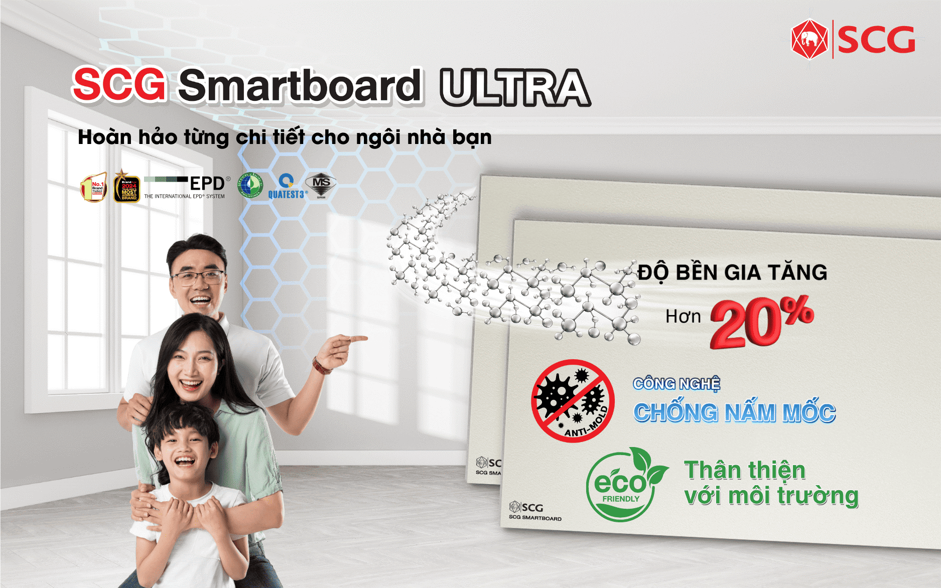 SCG ra mắt tấm xi măng sợi thế hệ mới Smartboard Ultra, thêm bước tiến ...